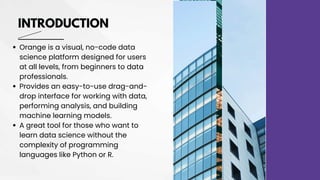 Data science courses in Orange: Visualize, Analyze, and Build Models ...