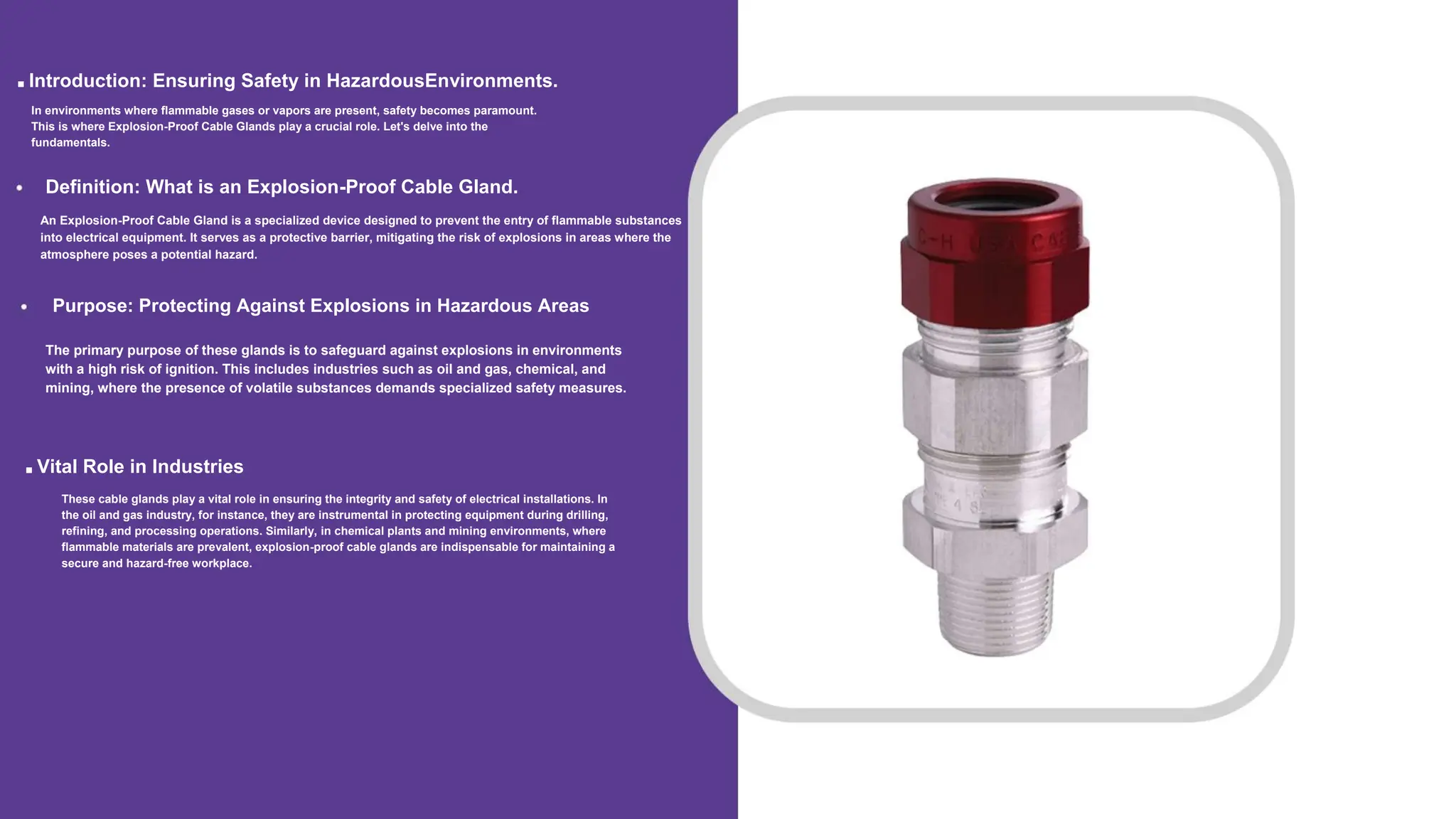 What is Explosion Proof Cable Gland? | DOC