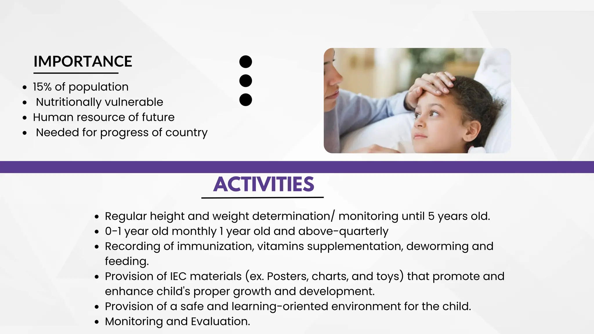 Under 5 clinic presentation or well baby clinic | PDF