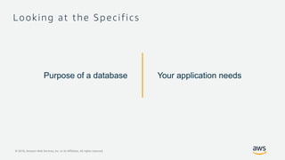 Choosing the Right Database for My Workload: Purpose-Built Databases | PDF
