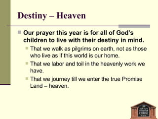 Purpose, Destiny, Responsibility | PPS