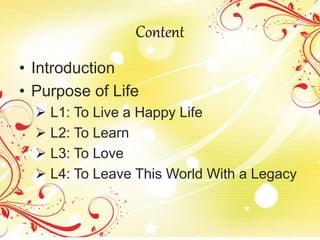 Purpose of life | PPTX