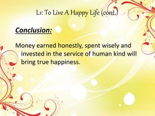 Purpose of life | PPTX