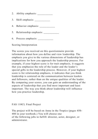 Purpose1. To identify how you view leadership2. To exp.docx | Video ...