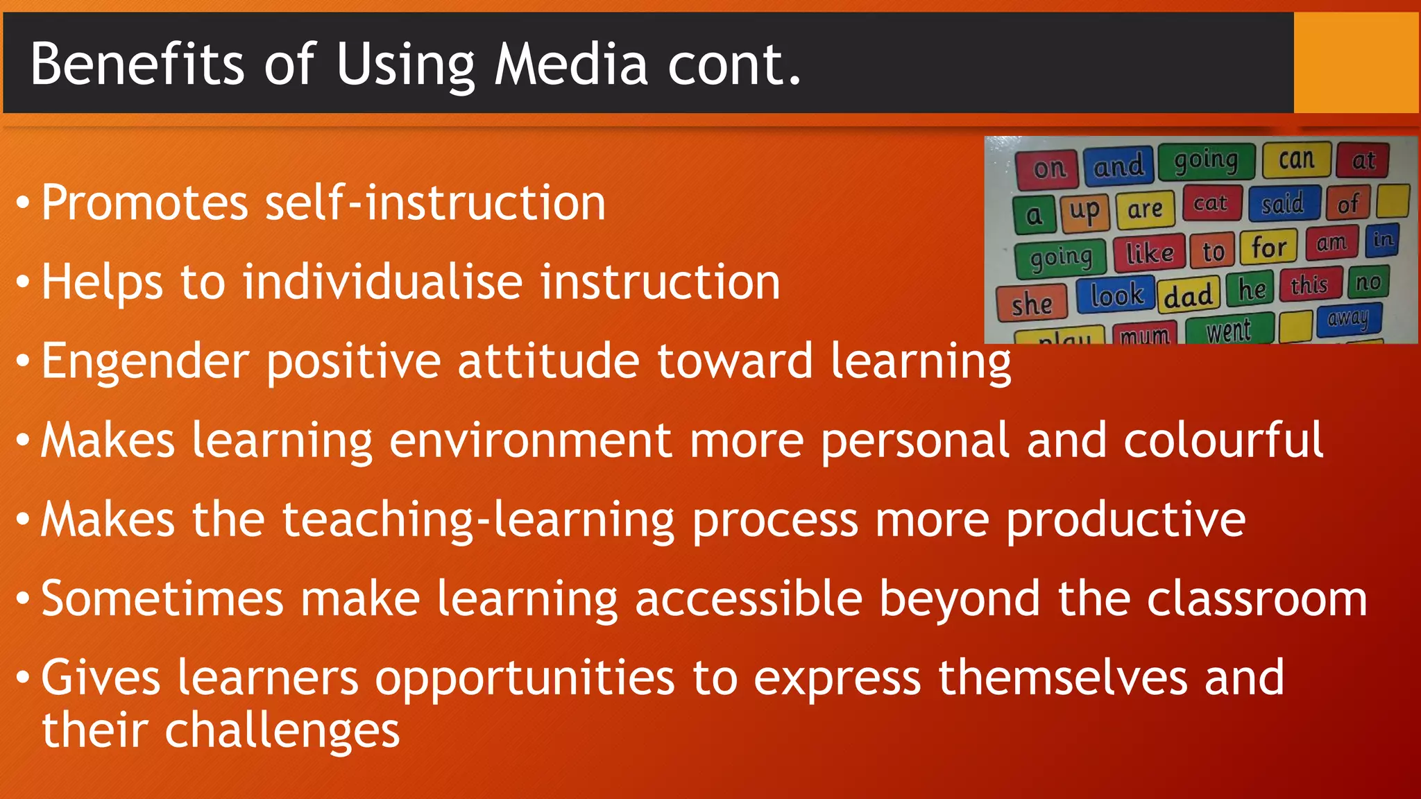 Purpose and Benefits of Media | PDF