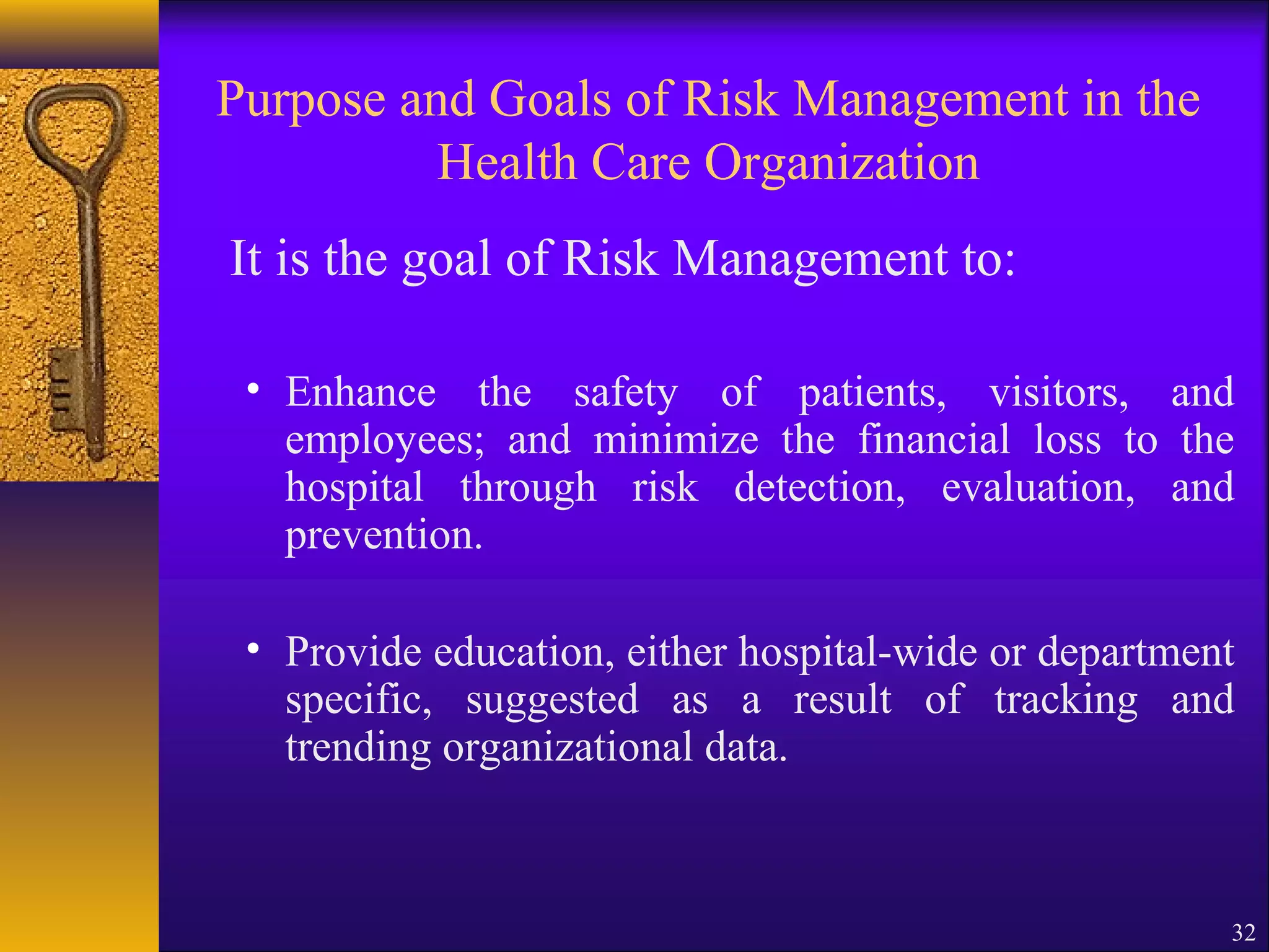 Purpose and goals of risk management - UPDATED | PPT