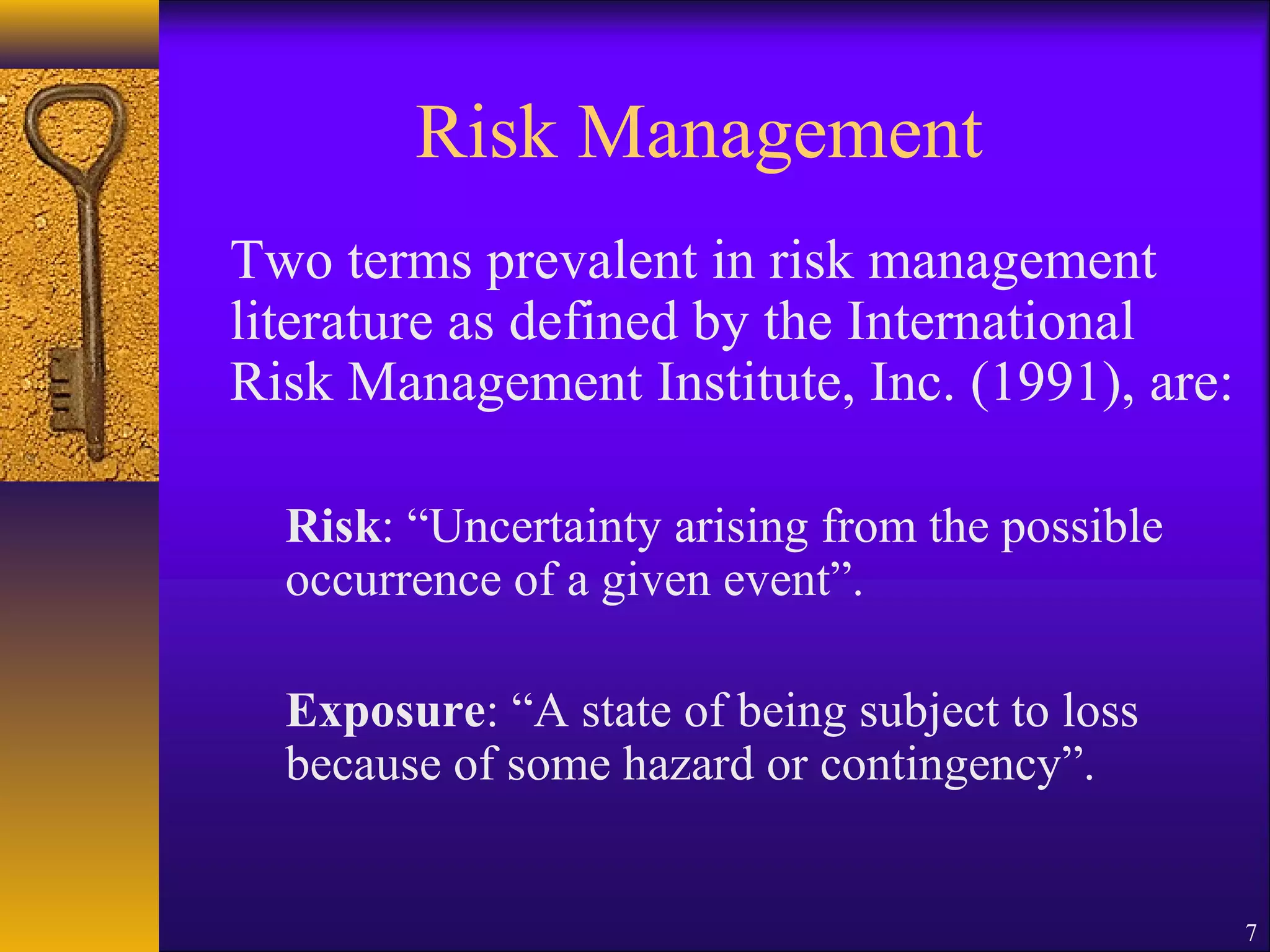 Purpose and goals of risk management - UPDATED | PPT