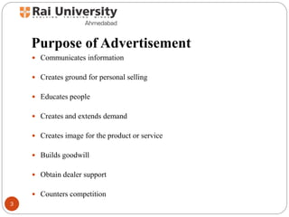 Purpose and objective of advertising, advantages and disadvantages ...