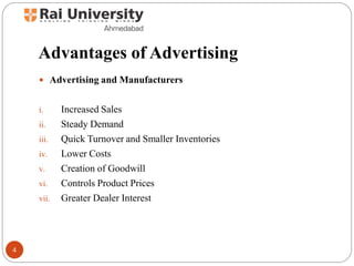 Purpose and objective of advertising, advantages and disadvantages ...