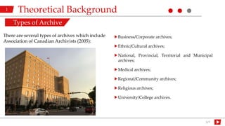 Purpose and operatino of archive | PPT