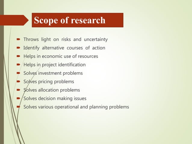 Purpose and scope of research in mathematics education | PPT