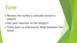 Purpose and Tone Introduction | PPT