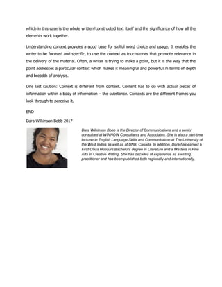 Purpose, Audience and Context - Tips for Writing and Communicating | PDF