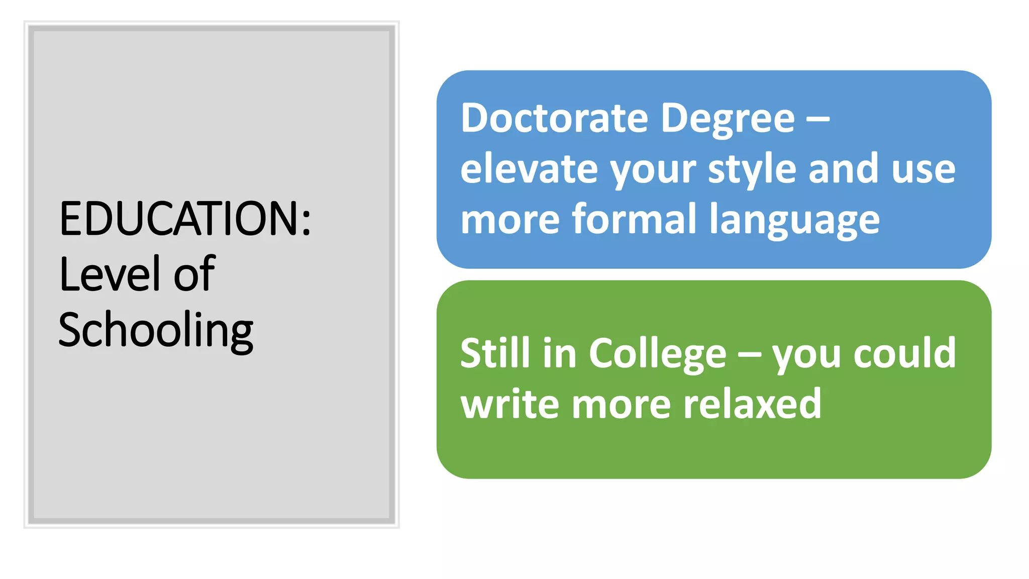 Purpose, audience, tone, and content | PPTX