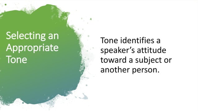 Purpose, audience, tone, and content | PPTX