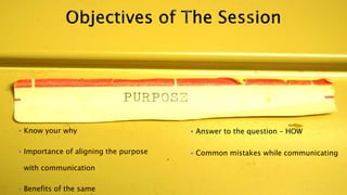 Purpose Driven Communication | PPT