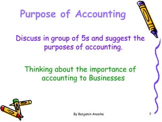 Purpose of Accounting yr 10(Lesson Plan).ppt