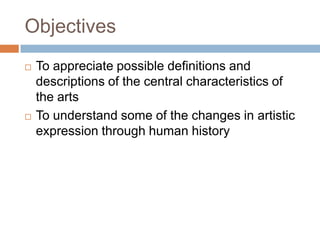 Purpose of art | PPTX