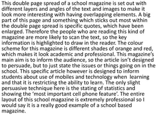 Purpose of a school magazine | PPTX
