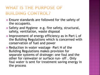 Purpose of building control | PPTX