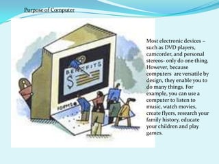 Purpose Of Computer | PPTX