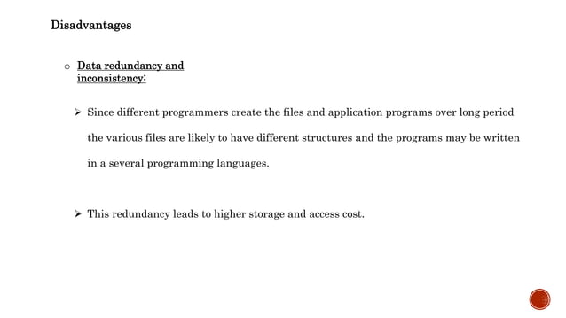 Purpose of database system.pptx | Databases | Computer Software and ...