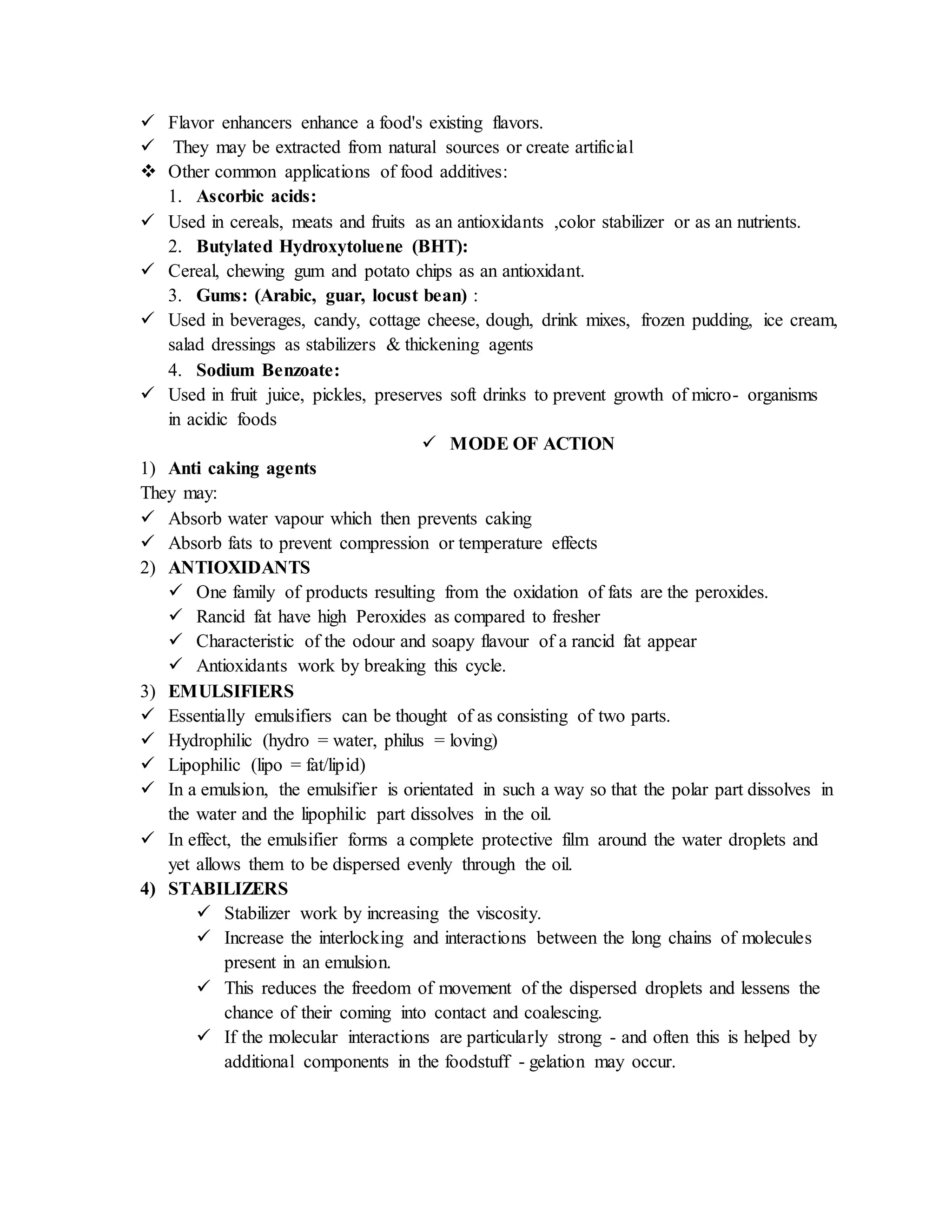 food additives | DOCX