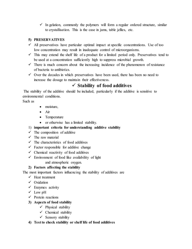 food additives | PDF