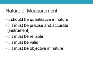 Purpose of measurement and evaluation | PPTX