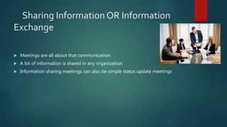 Purpose of meetings | PPTX