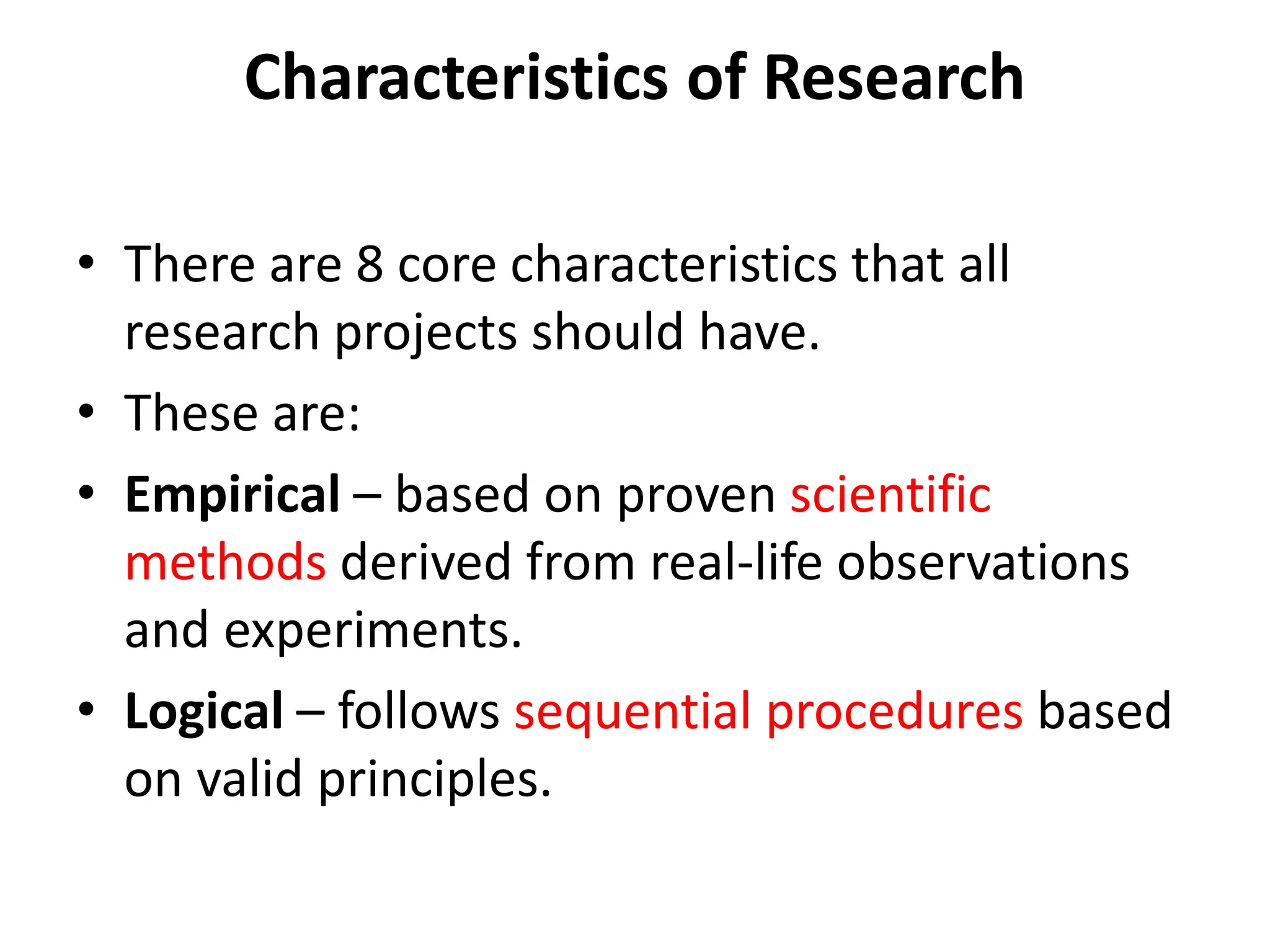 Purpose of scientific research methods and present a different way | PPTX