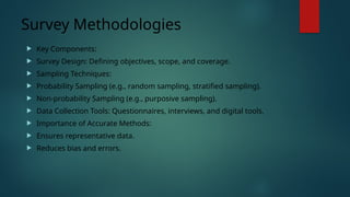 Purpose of Survey for the primary workers | PPT