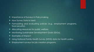 Purpose of Survey for the primary workers | PPT