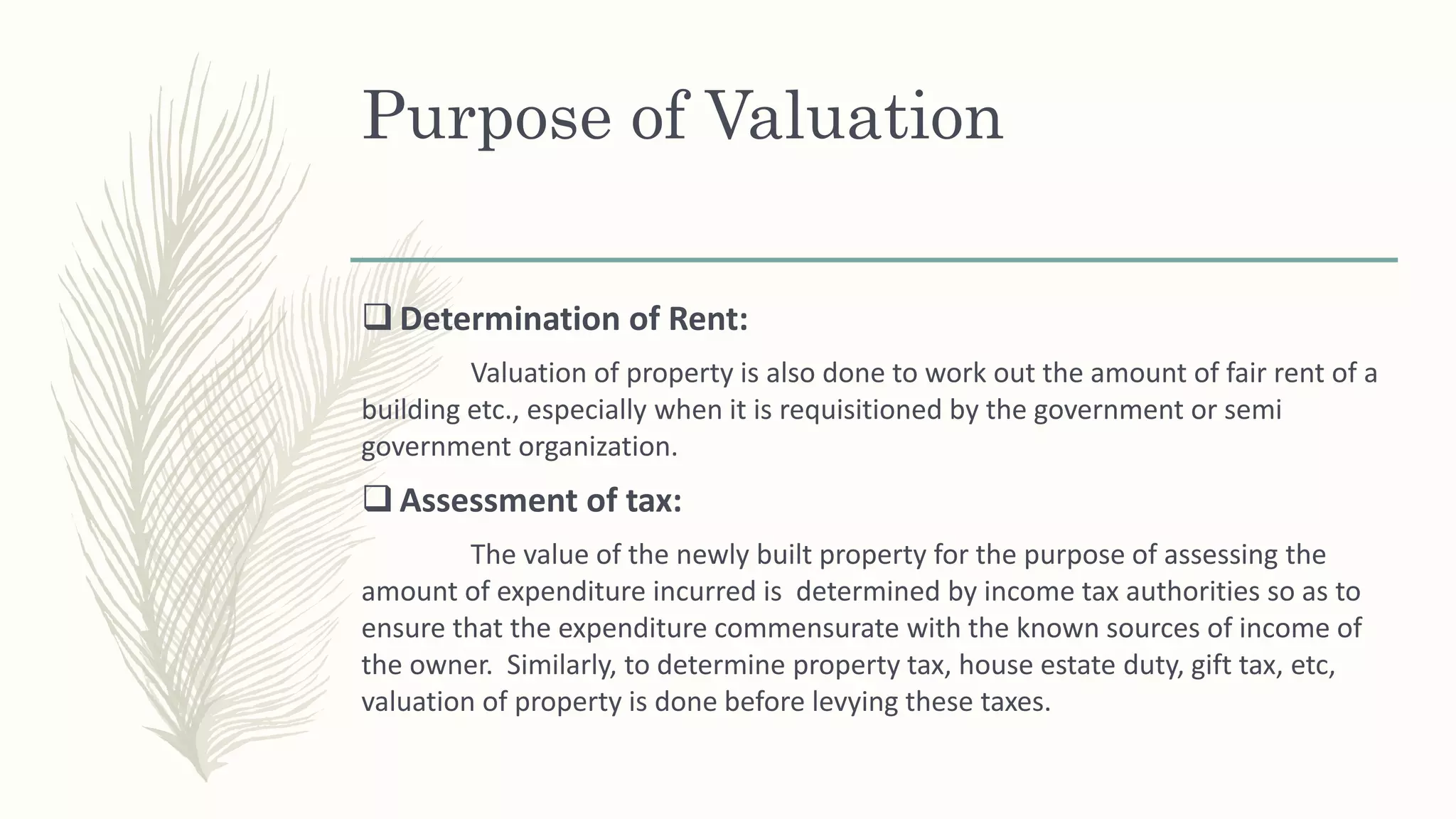 Purpose of Valuation | PPTX