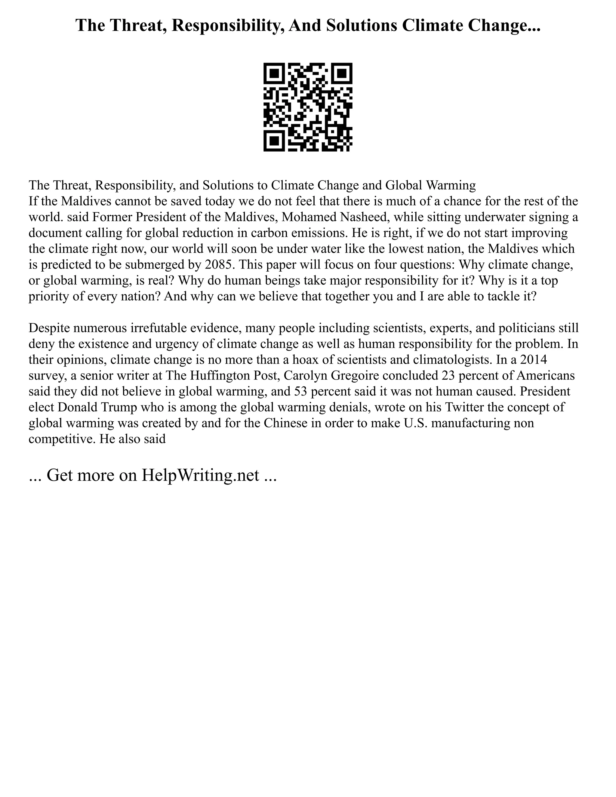 Purpose Of Writing A Research Paper | PDF