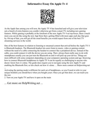 Purpose Of Writing A Research Paper | PDF