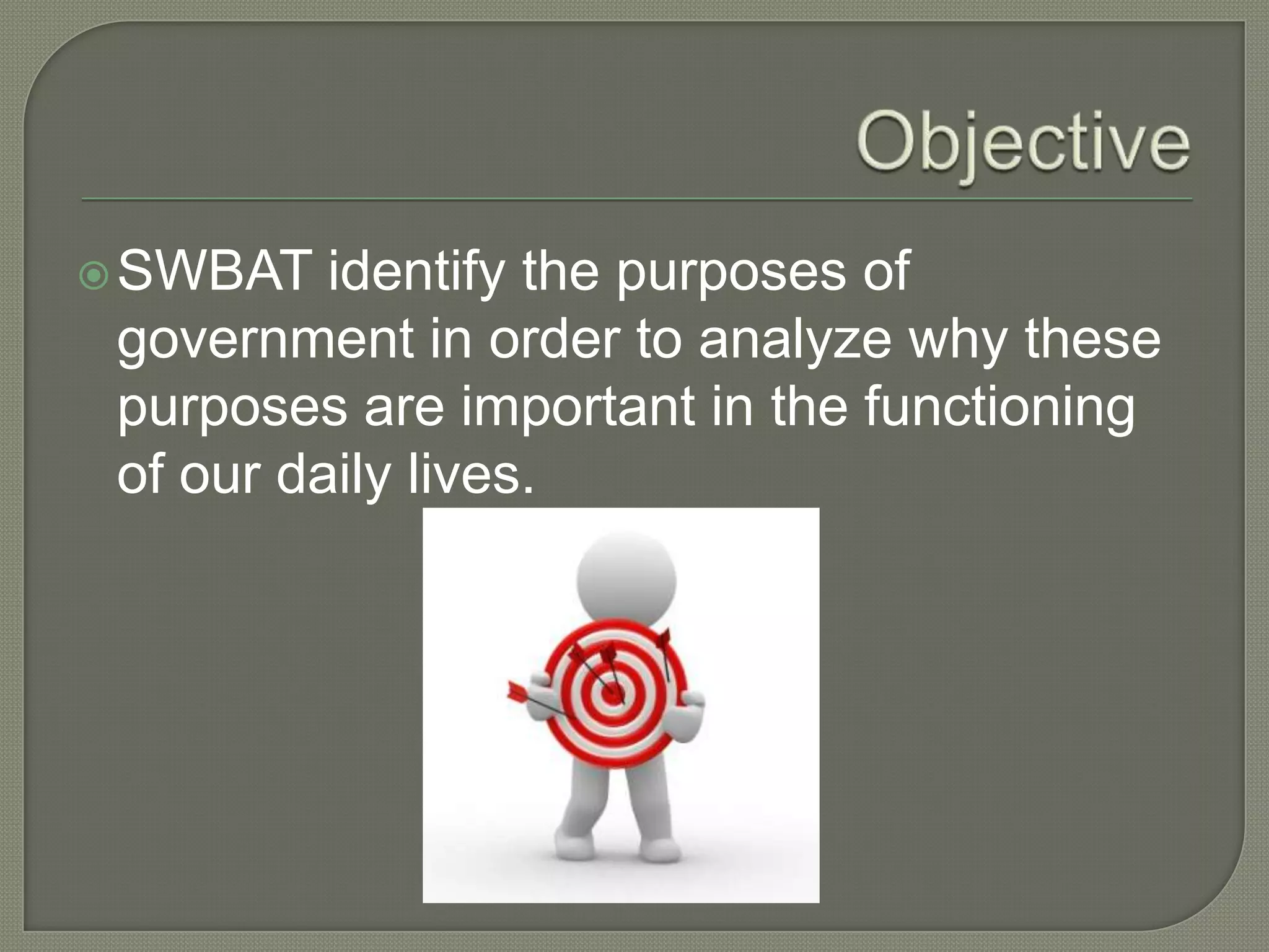 Purposes of government | PPTX