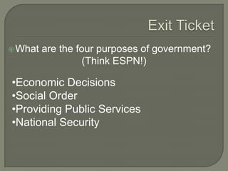 Purposes of Government | PPTX