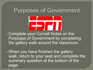 Purposes of Government | PPTX