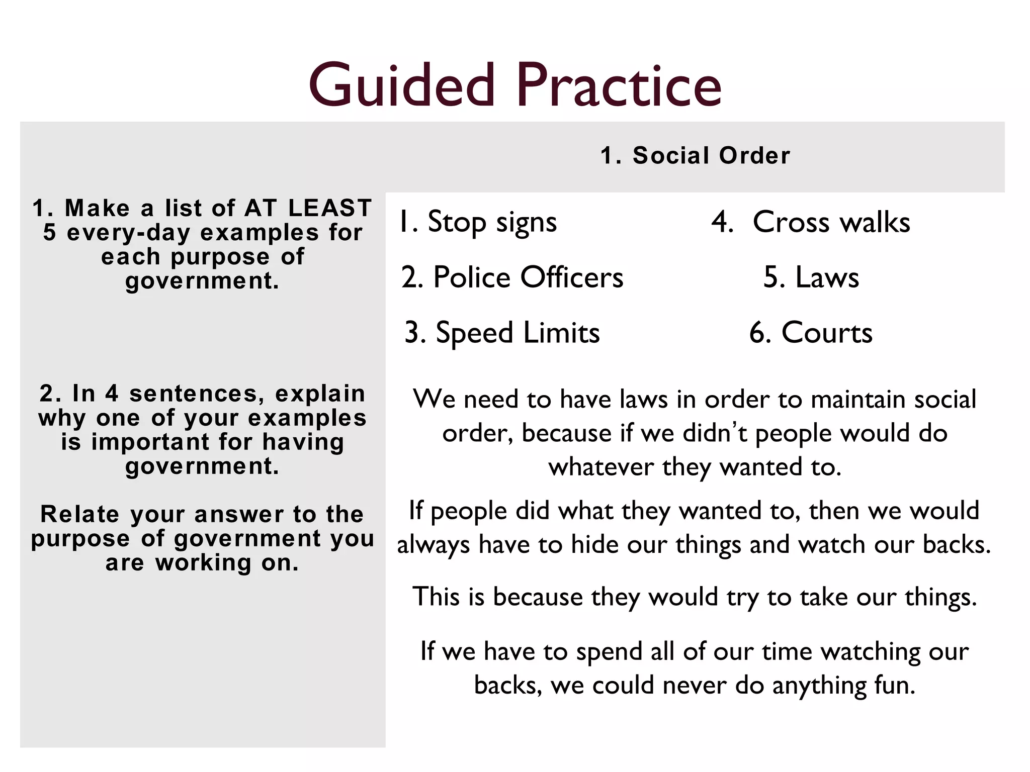 Purposes of government 1 | PPT