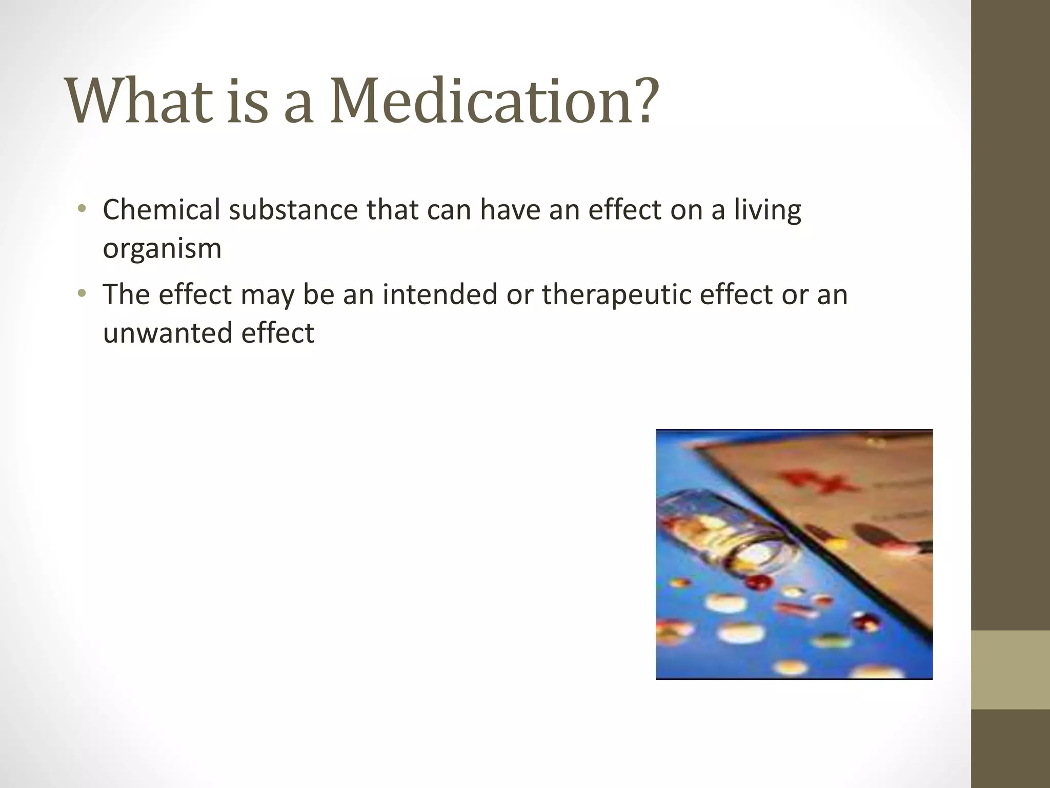 Purposes of medication | PPTX