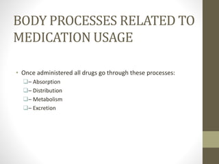 Purposes of medication | PPTX