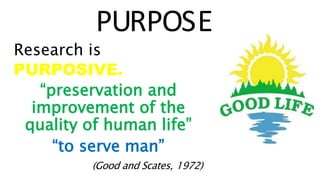 Purposes of research | PPTX