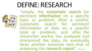 Purposes of research | PPTX