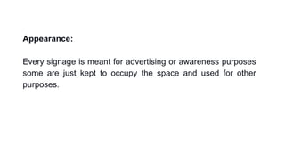 Purposes of signage | PDF