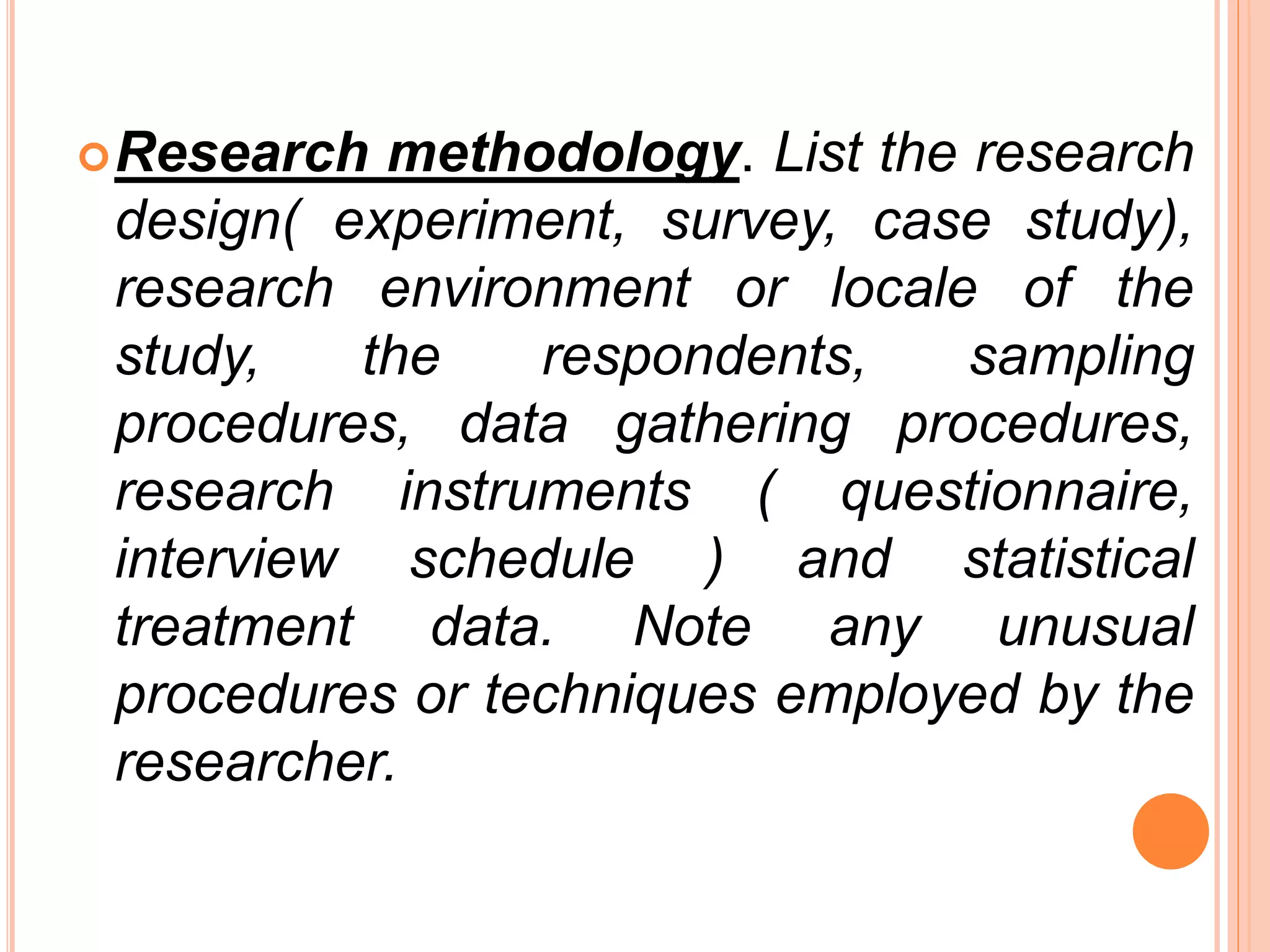 Purposes of the related literature and studies | PPTX