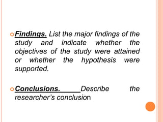 Purposes of the related literature and studies | PPTX