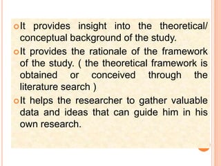 Purposes of the related literature and studies | PPTX