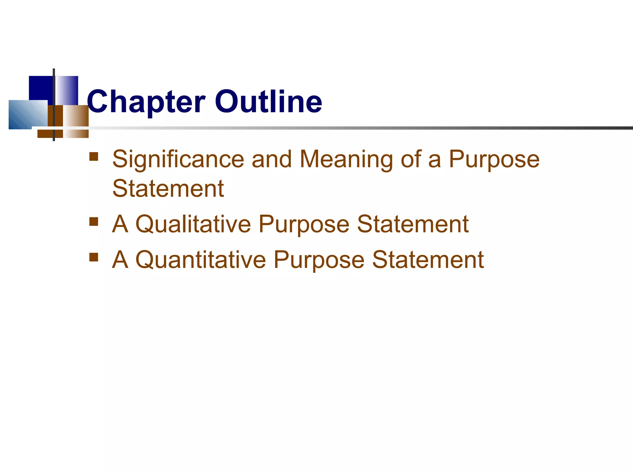 Purpose statement | PPT