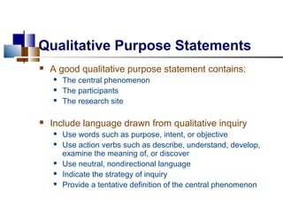 Purpose statement | PPT